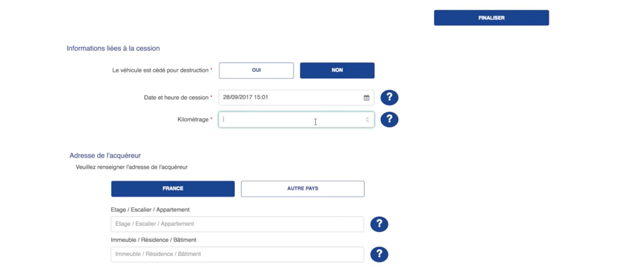 Déclarer la cession de son véhicule sur le site ANTS
